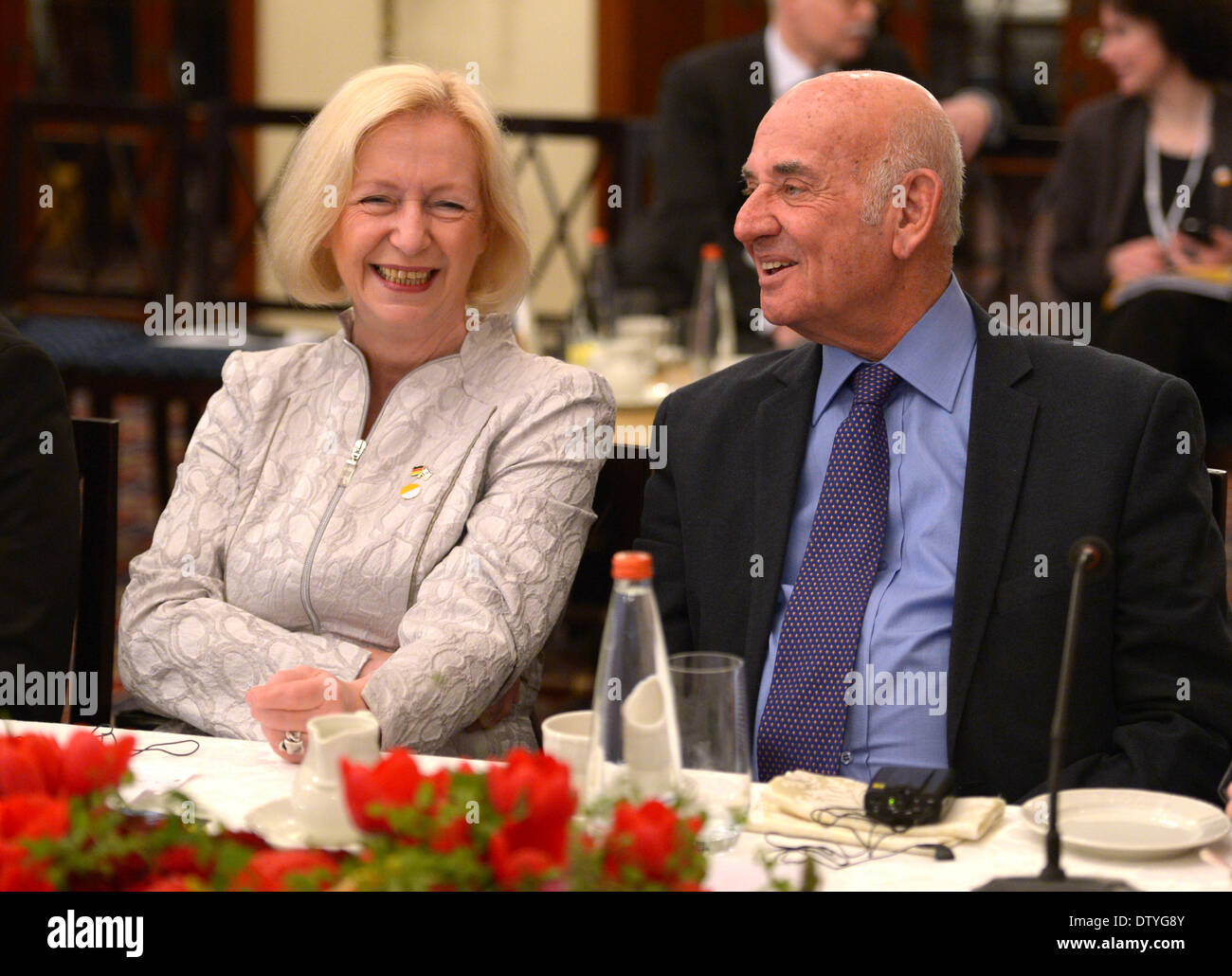 Jerusalem, Israel. 25th Feb, 2015. German Minister for Education and ...