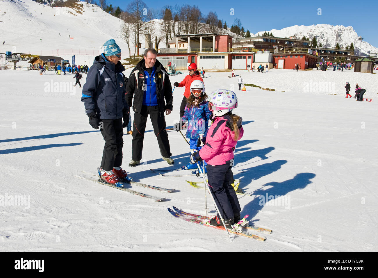 Italy, Recoaro Mille, ski instructor Stock Photo - Alamy