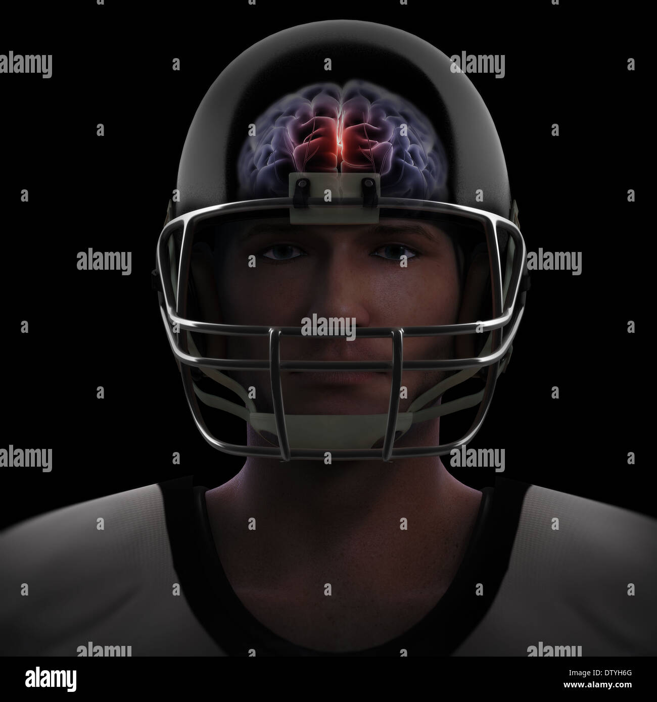 Football brain damage hi-res stock photography and images - Alamy