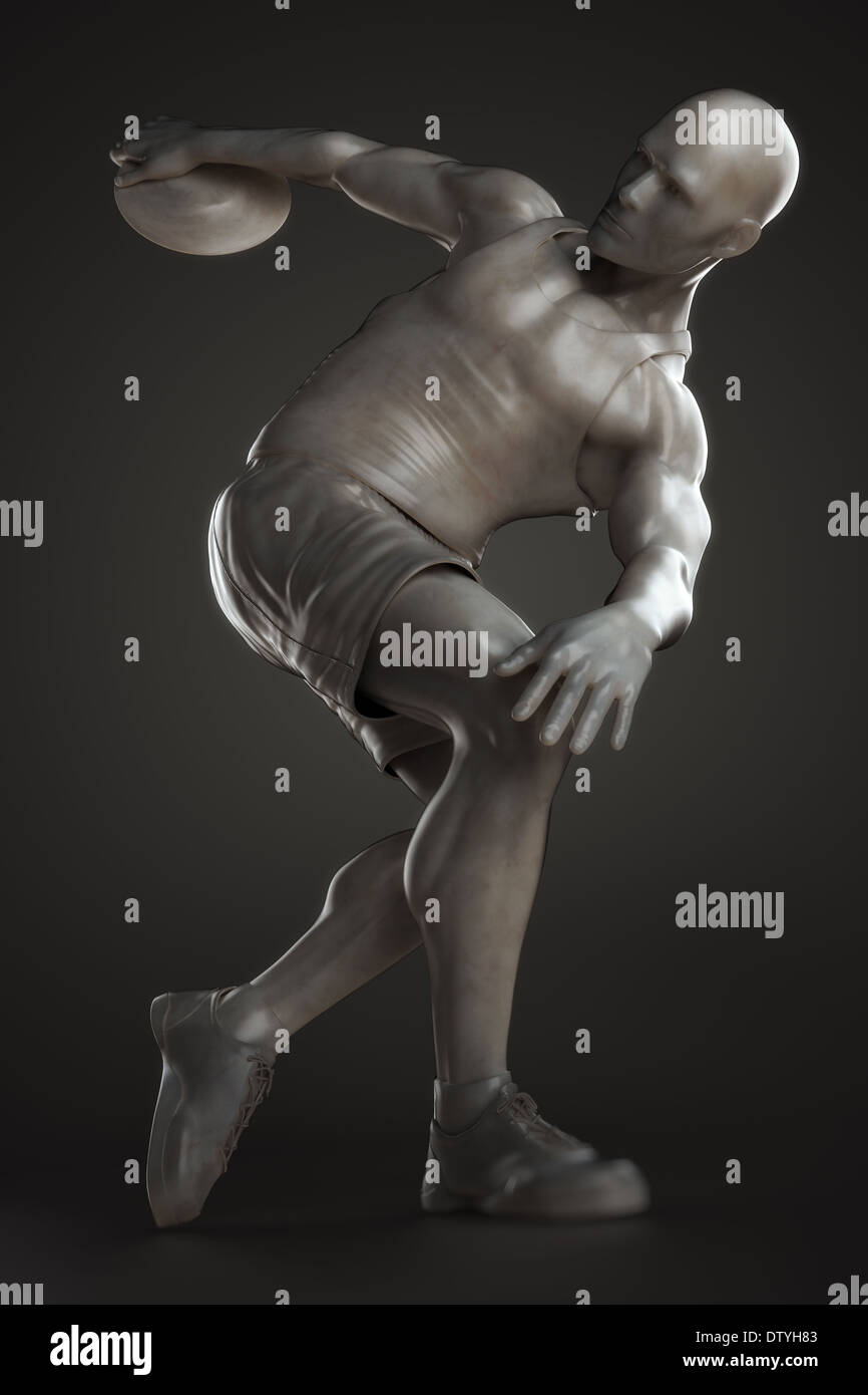 Anatomy of athlete throwing discus hi-res stock photography and images ...