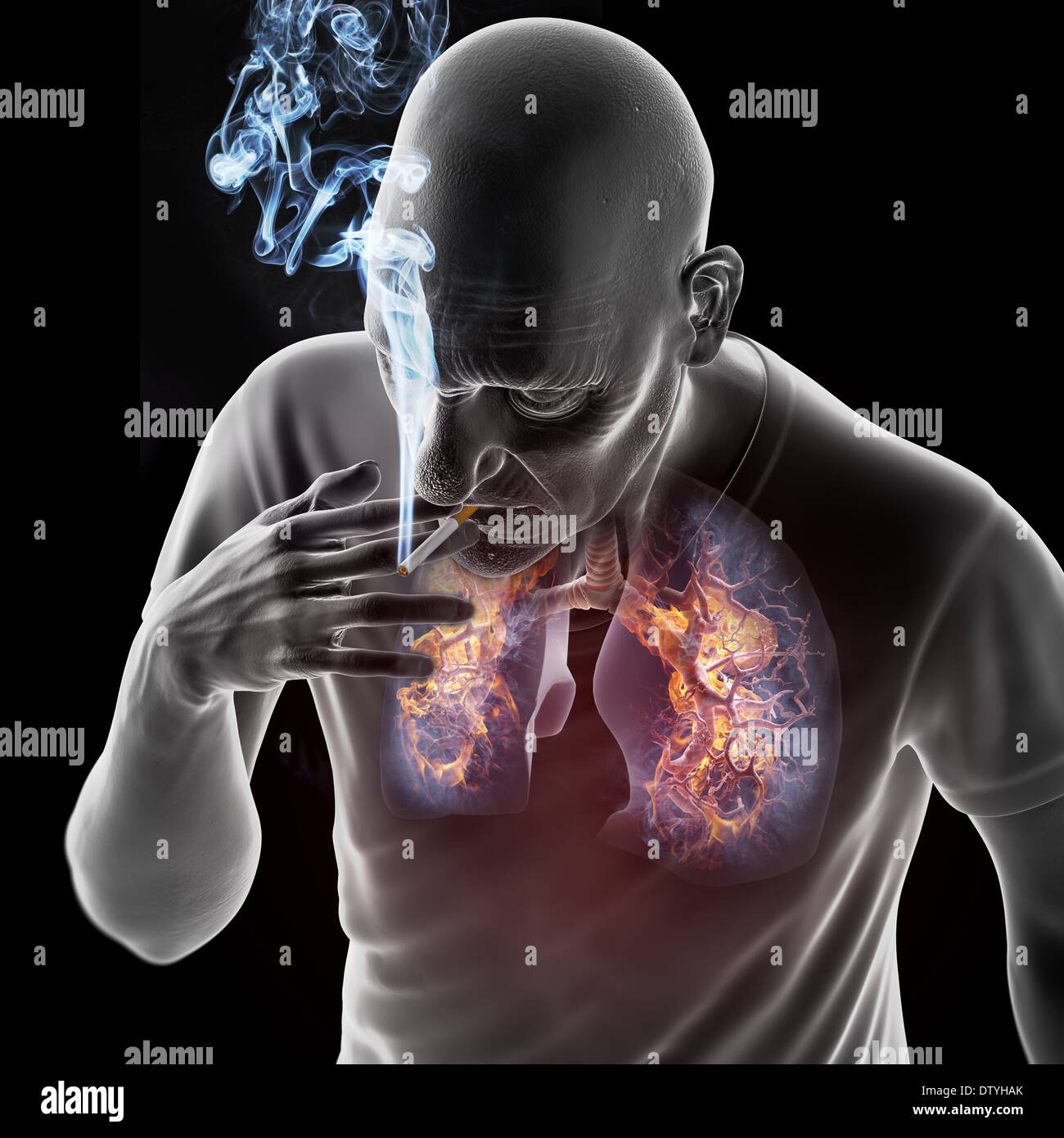 Dangers of Smoking Stock Photo - Alamy