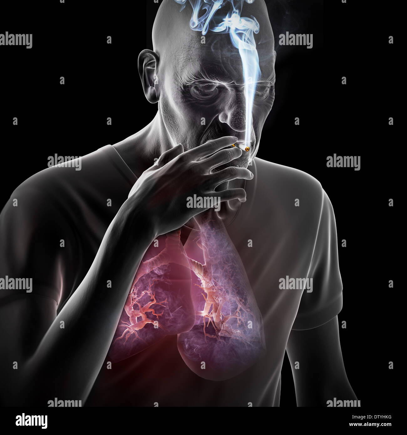 Dangers of Smoking Stock Photo - Alamy