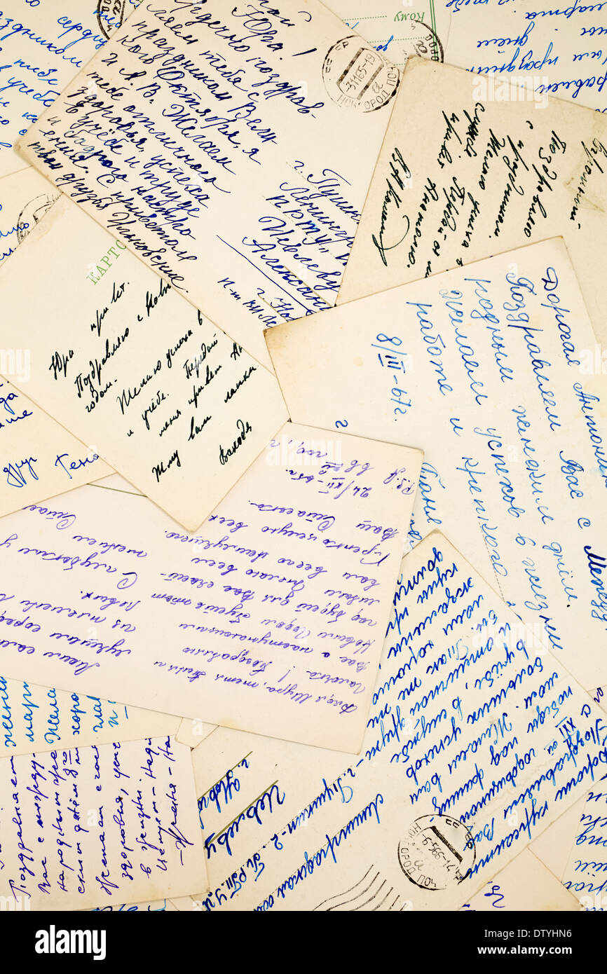 Vintage handwriting hi-res stock photography and images - Alamy