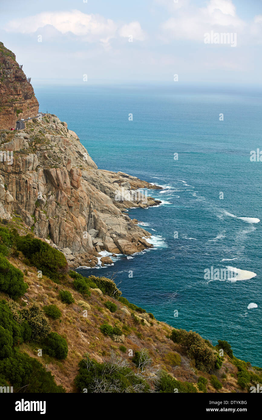 Cliff face of rocks over the sea Stock Photo - Alamy