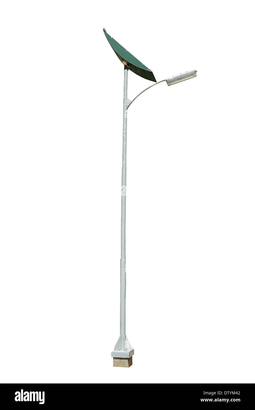 Solar panel street lamp Cut Out Stock Images & Pictures - Alamy