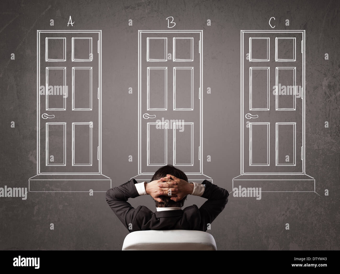 Businessman choosing right door hi-res stock photography and images - Alamy Businessman choosing right door hi-res stock photography and images - Alamy