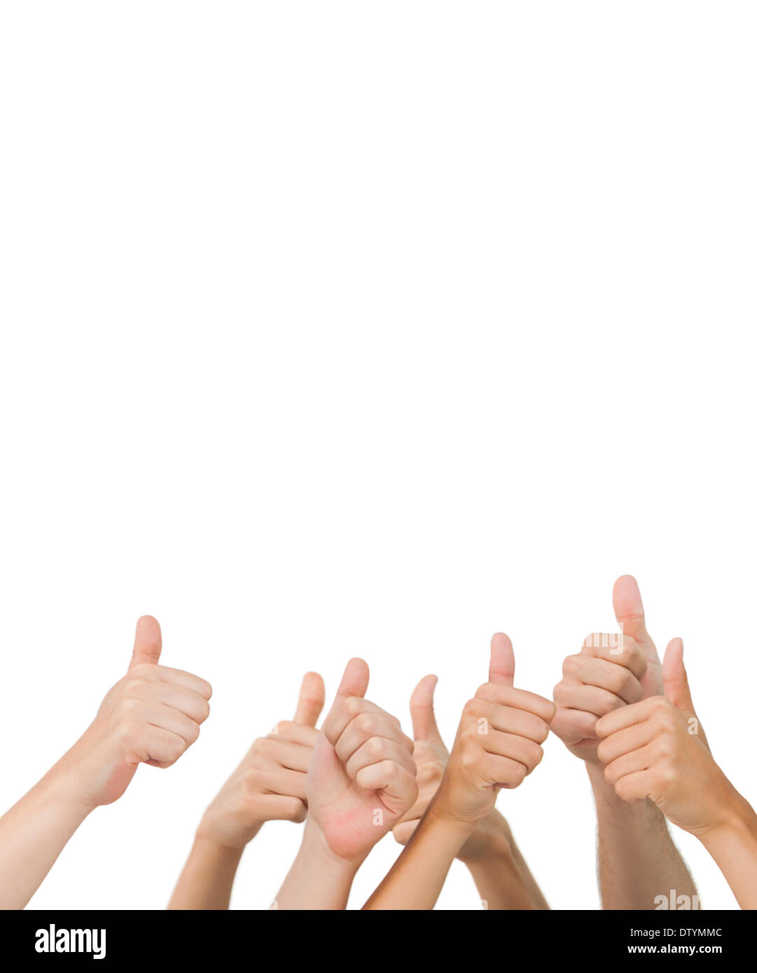Hands giving thumbs up Stock Photo - Alamy