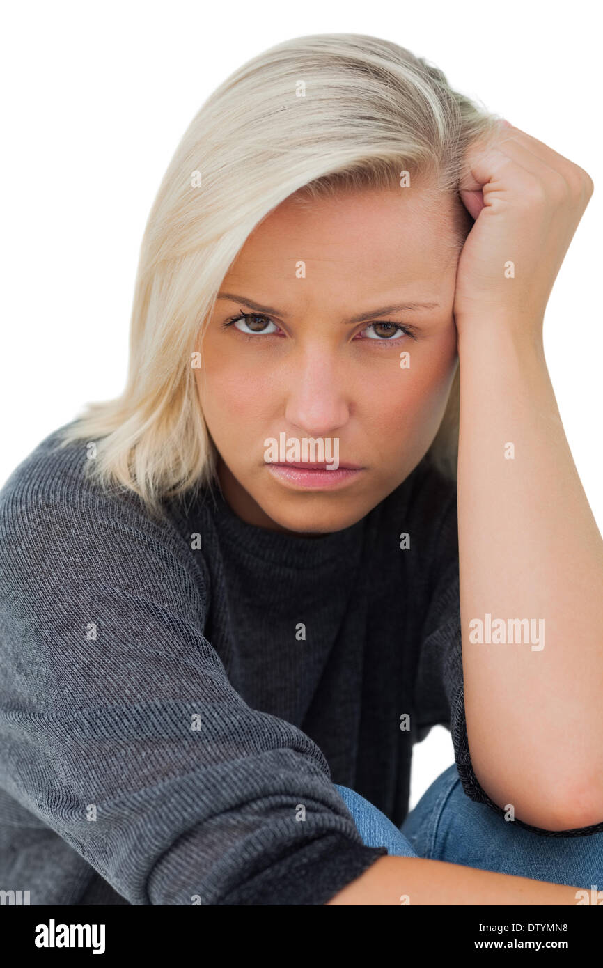 Troubled woman hi-res stock photography and images - Alamy