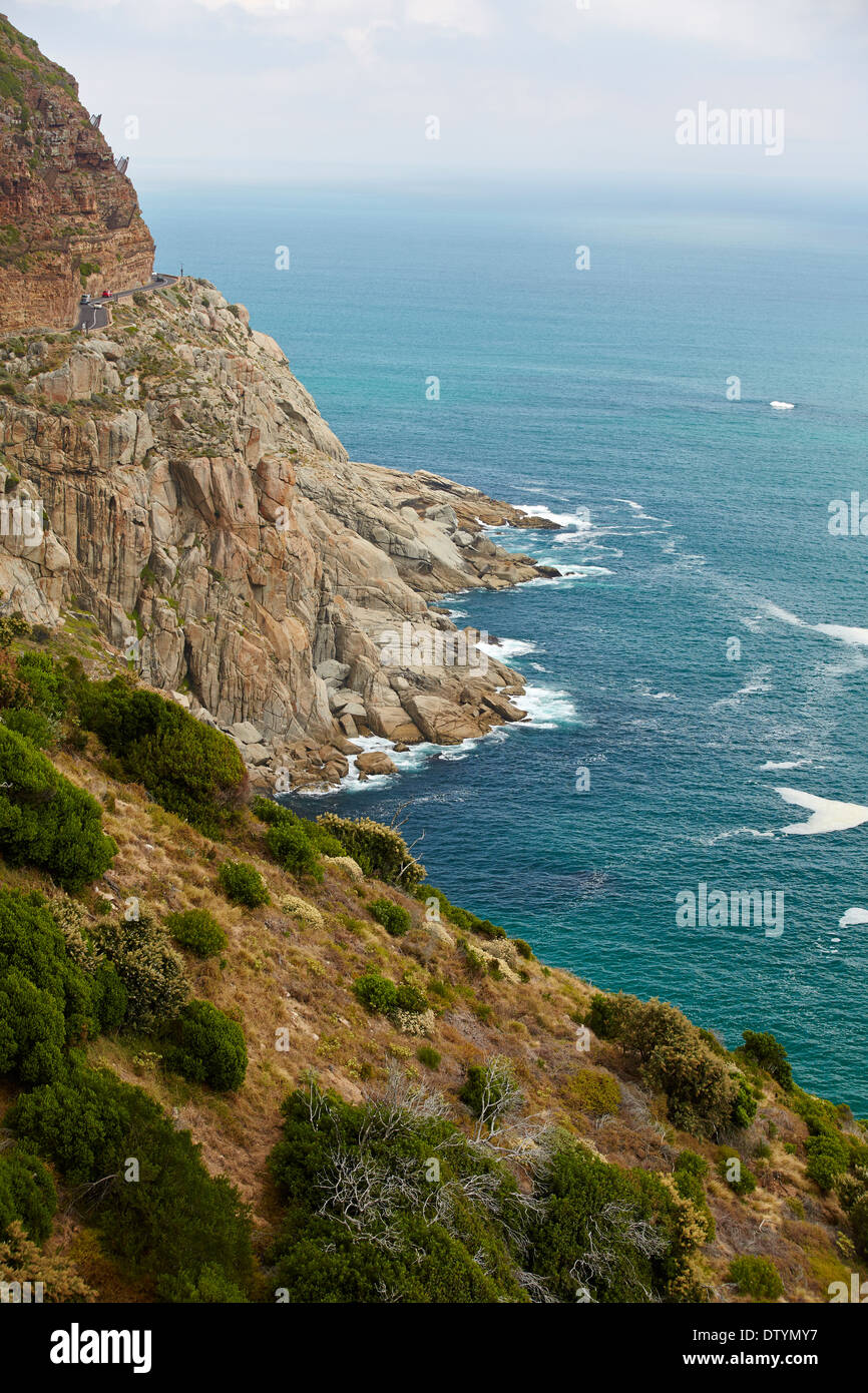 Cliff face of rocks over the sea Stock Photo - Alamy