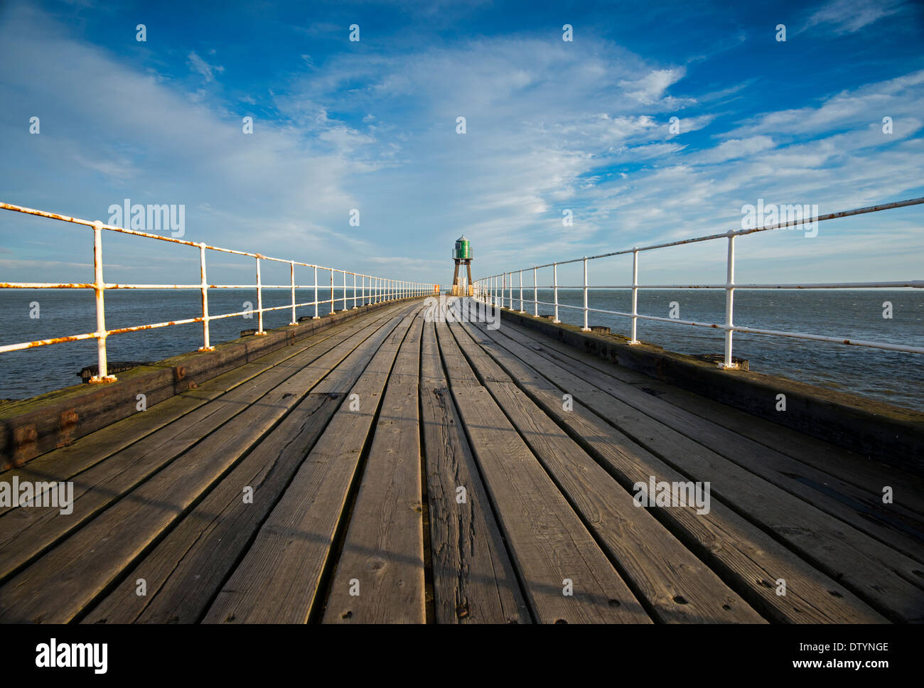 Whitby Pier, North Yorkshire England UK Stock Photo - Alamy