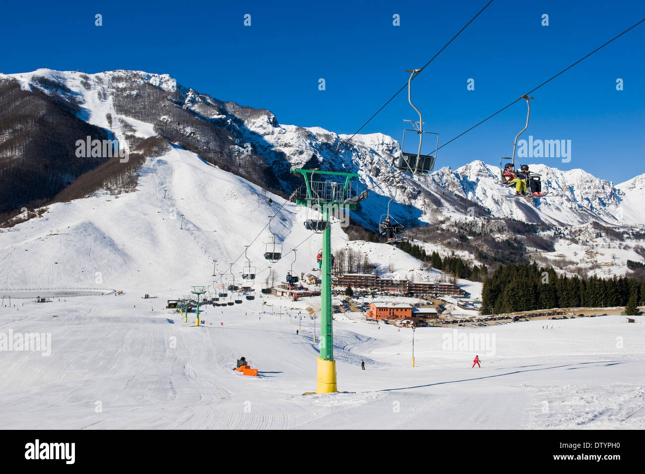 Italy, Recoaro Mille, chair lift Stock Photo - Alamy