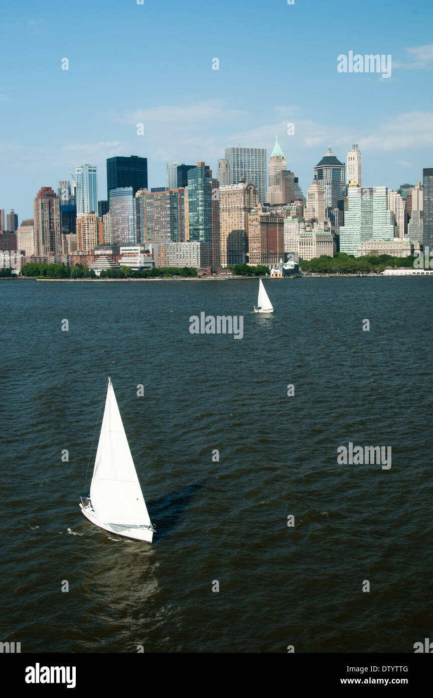 Manhattan view in New York Stock Photo - Alamy