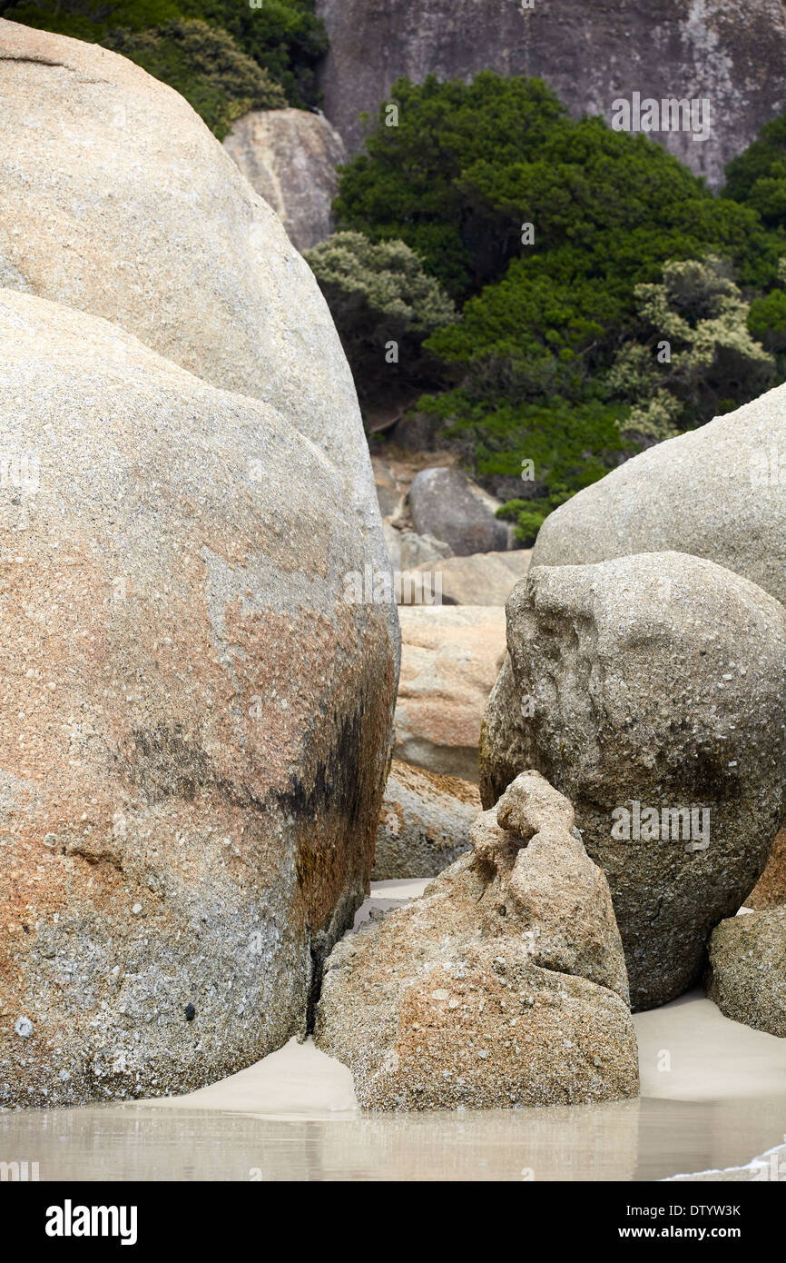 Rock formation on the beach Stock Photo - Alamy