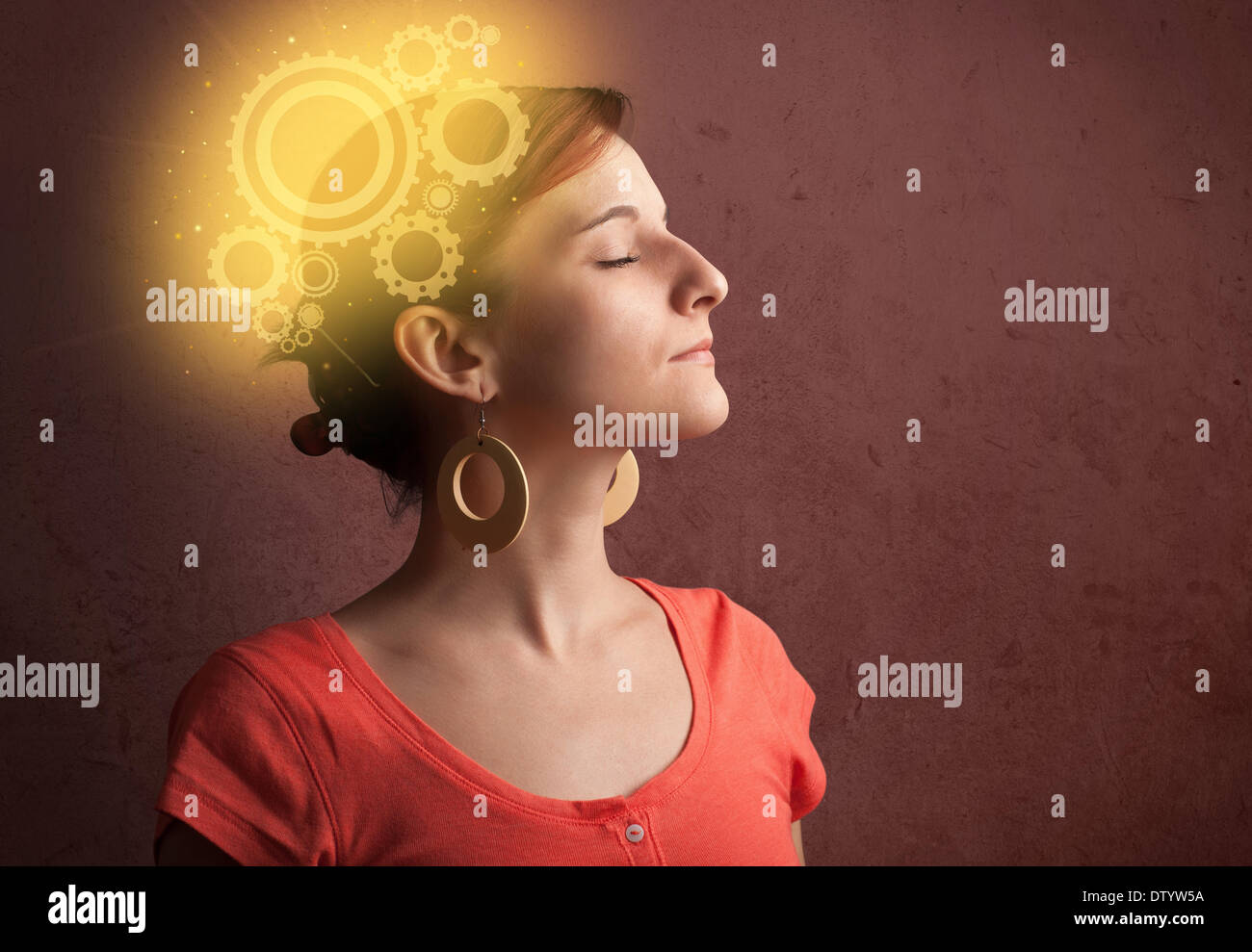 Thinking inside a human mind hi-res stock photography and images - Alamy