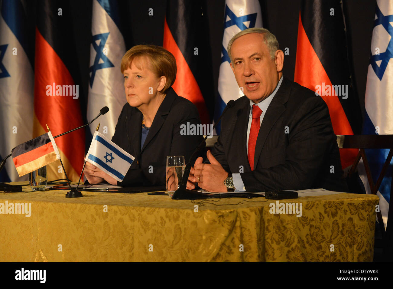 Jerusalem, Israel. 25th Feb, 2014. Israeli Prime Minister Benjamin ...