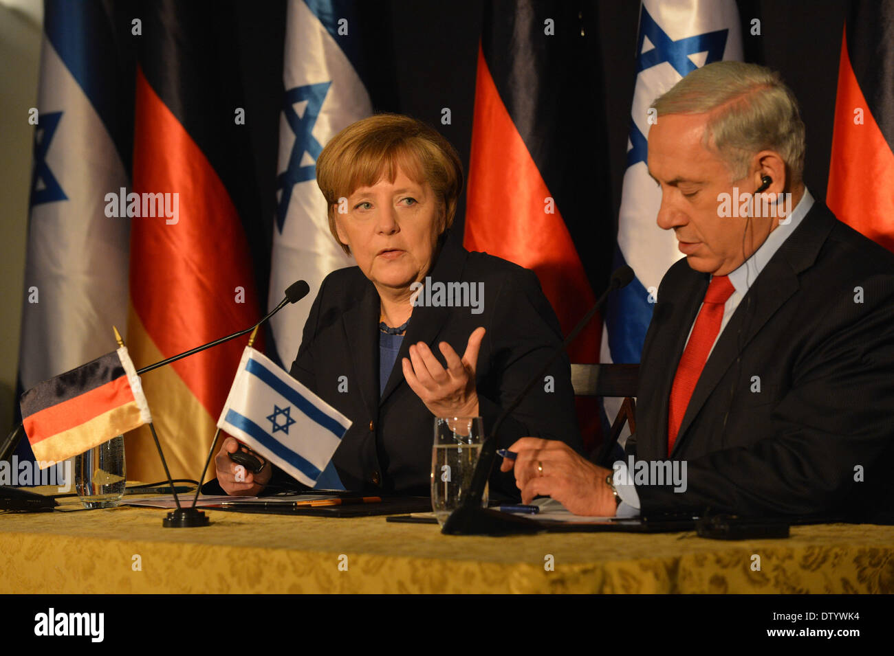 Jerusalem, Israel. 25th Feb, 2014. Israeli Prime Minister Benjamin ...