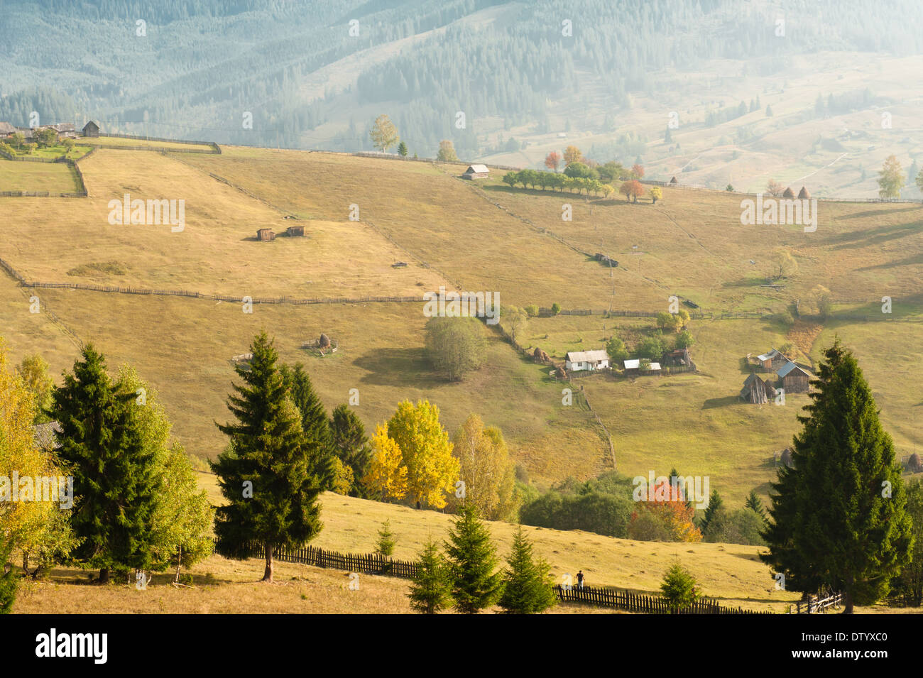 Landscape in Romania Stock Photo - Alamy
