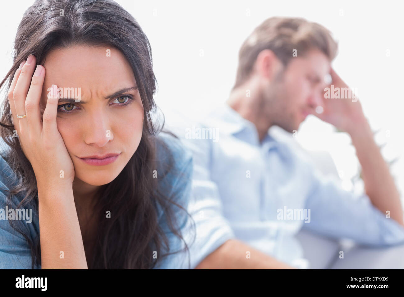 Woman h and anxious hi-res stock photography and images - Alamy