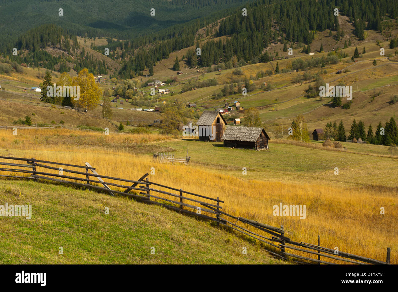 Landscape in Romania Stock Photo - Alamy