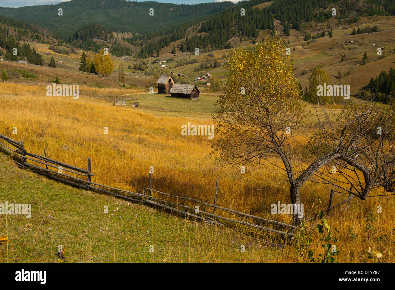 Landscape in Romania Stock Photo - Alamy