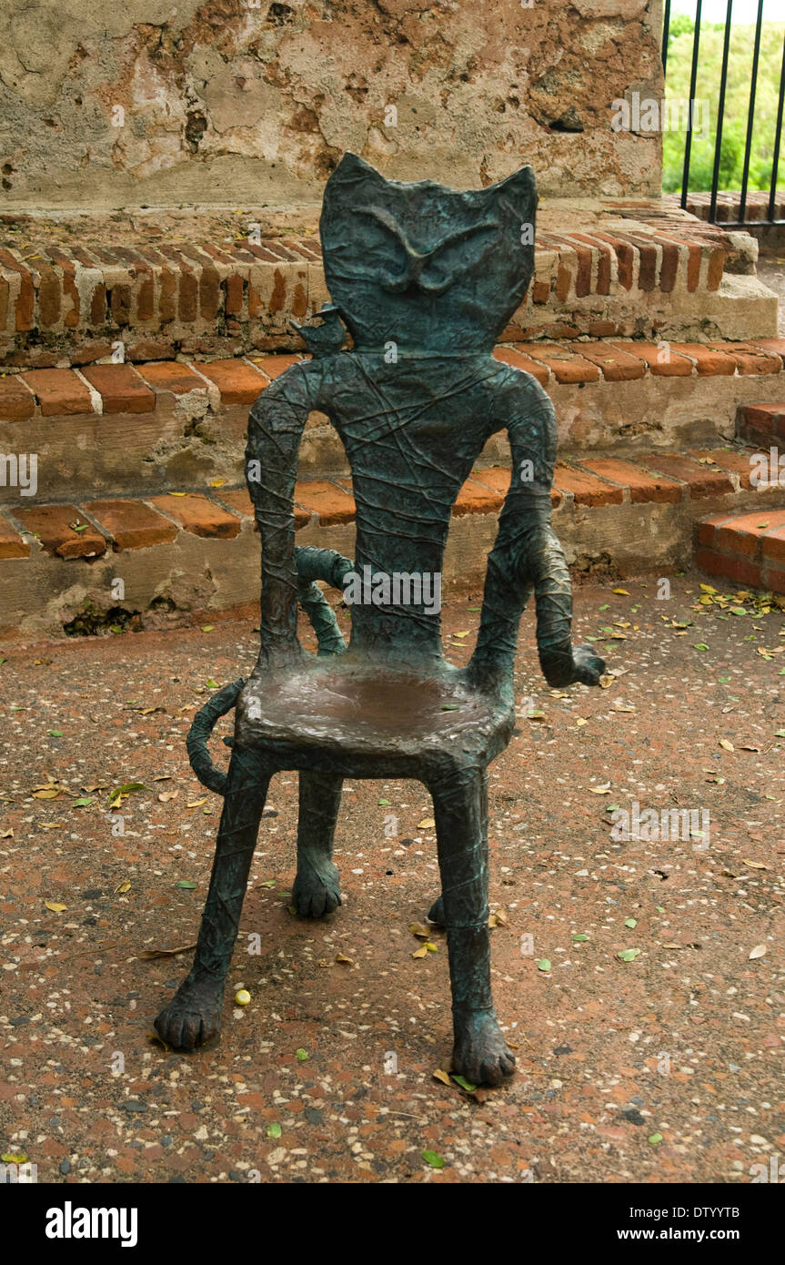 Old chair in San Juan,Puerto Rico Stock Photo - Alamy