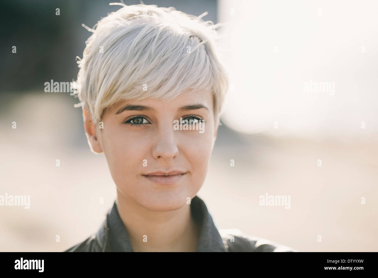 natural light portrait, selective focus on eye Stock Photo - Alamy