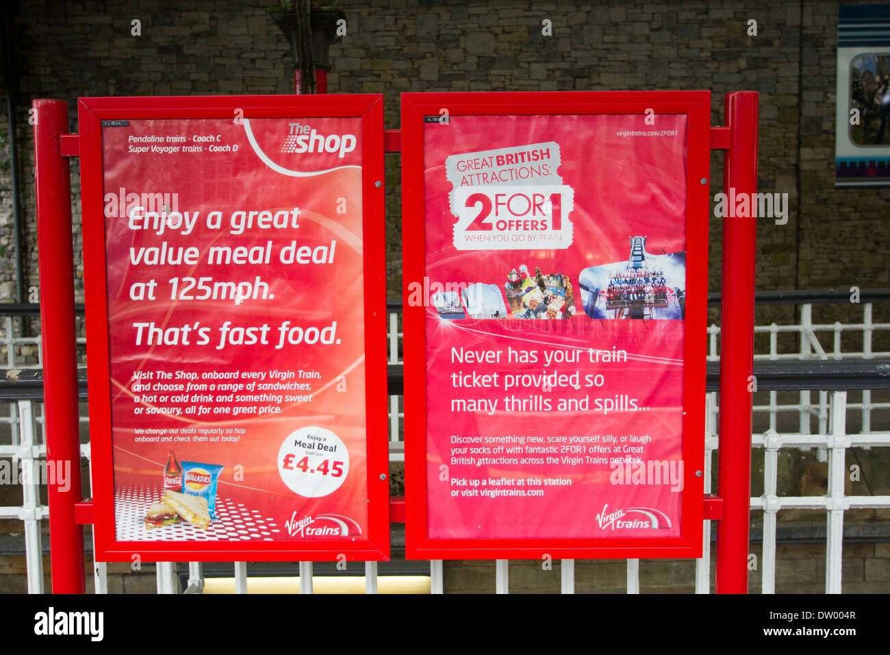 Fast food advert train hi-res stock photography and images - Alamy
