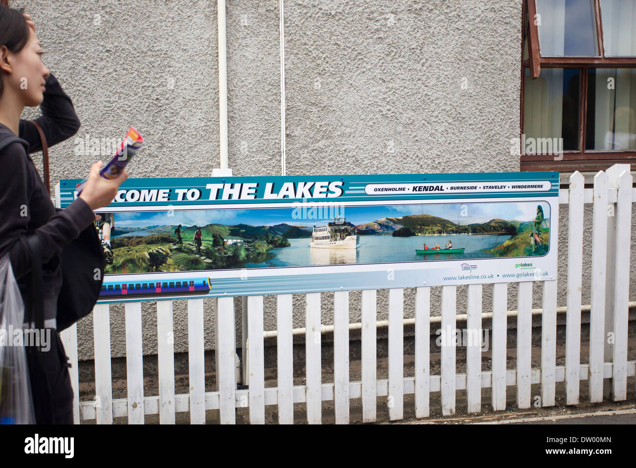 Kendal station sign hi-res stock photography and images - Alamy