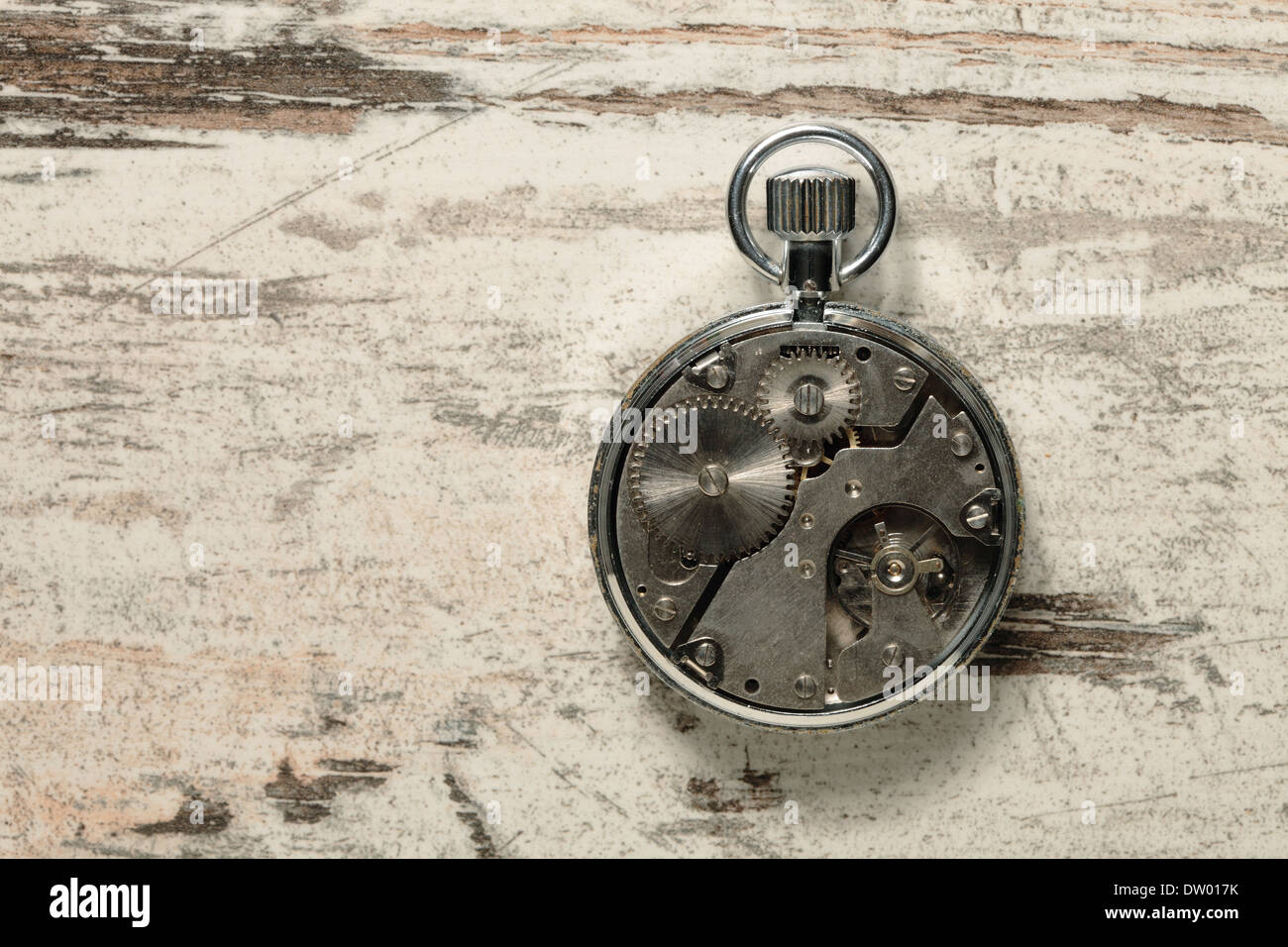 showing the internal mechanism of an old timer Stock Photo - Alamy