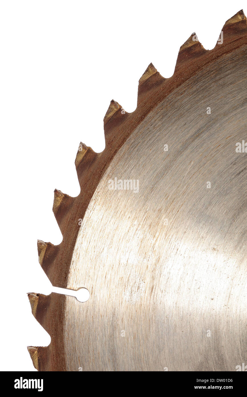 detail of a circular saw isolated on white Stock Photo - Alamy
