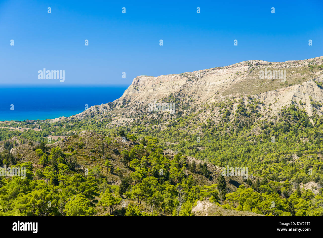 view of the sea from a height Stock Photo - Alamy