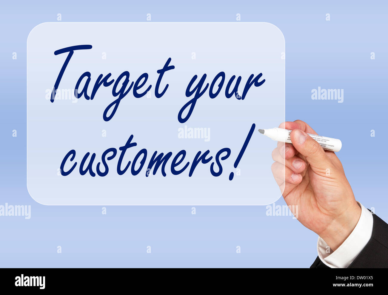 Target your customers ! Stock Photo - Alamy