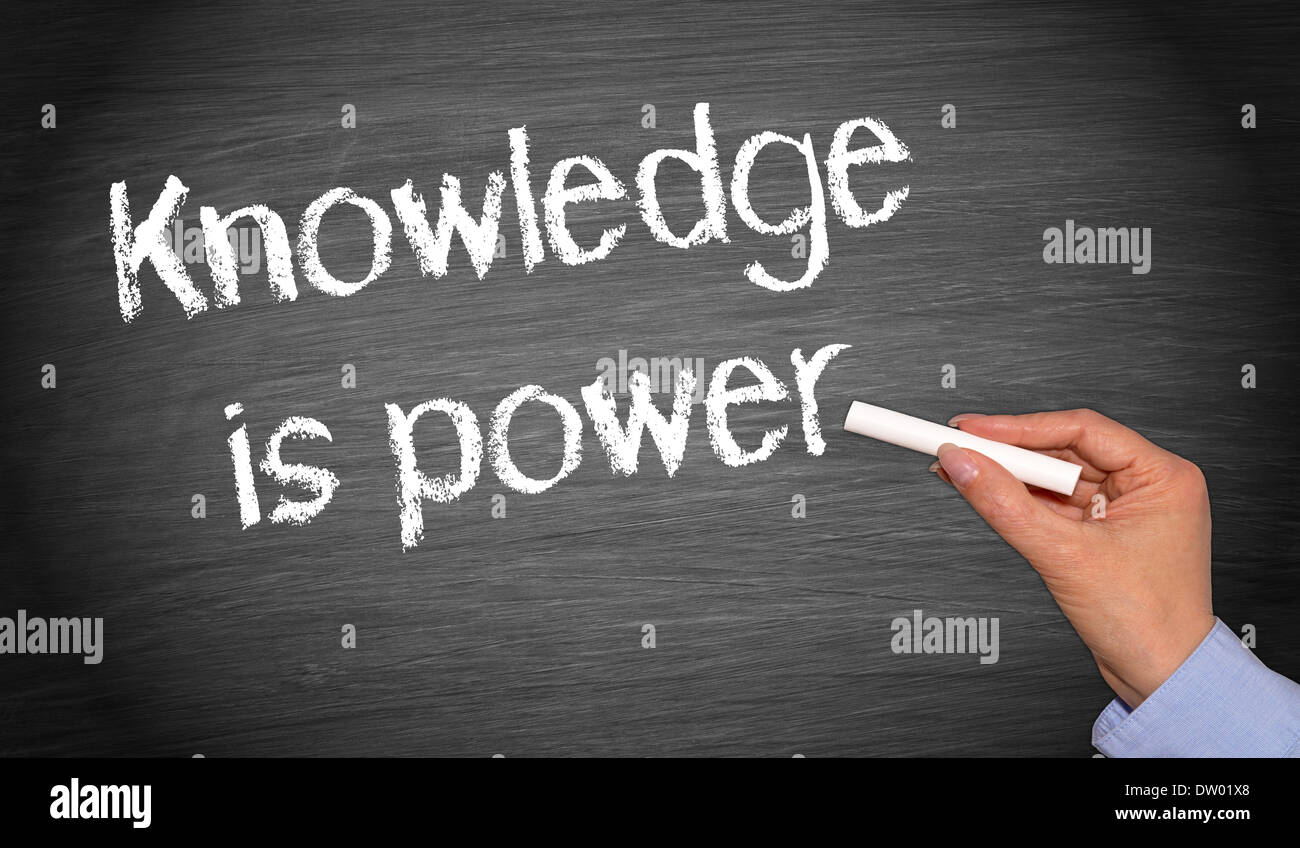 Knowledge is power Stock Photo - Alamy