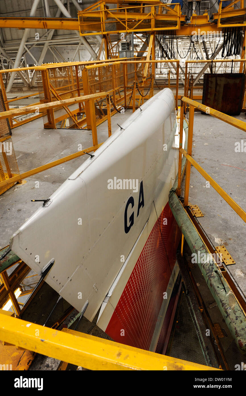 Top of fin of a Boeing 747 Stock Photo - Alamy