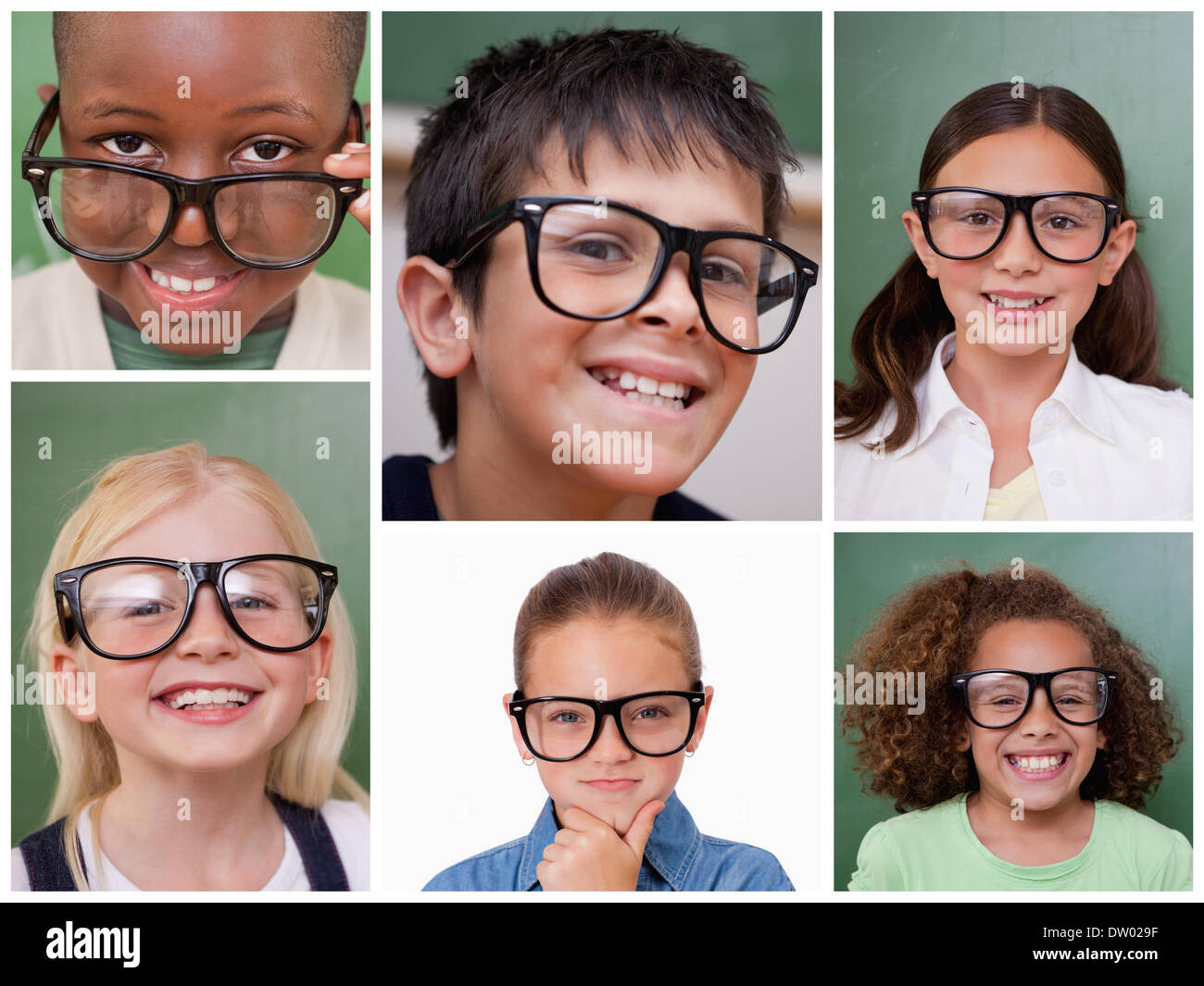 World face collage hi-res stock photography and images - Alamy