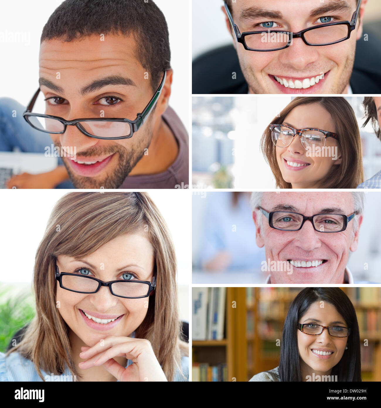 Collage of people Stock Photo - Alamy