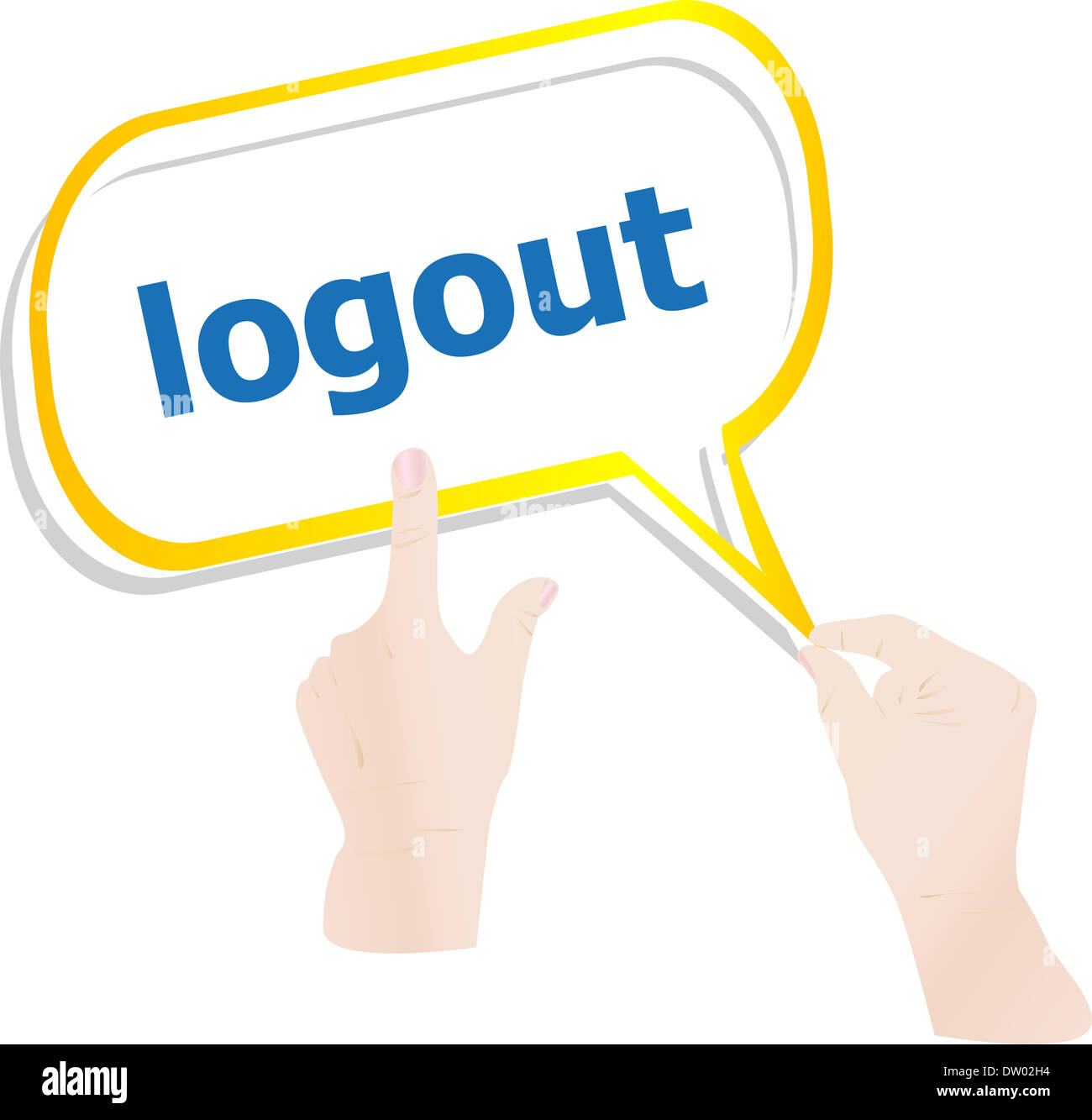Logout symbol hi-res stock photography and images - Alamy