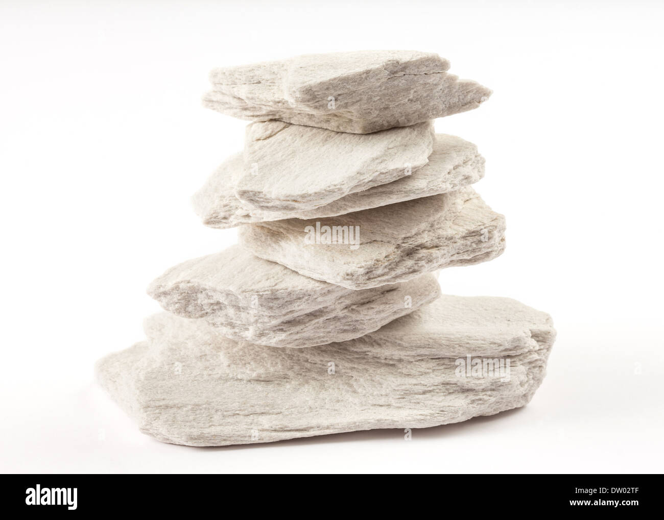Pyramid of white rough stones Stock Photo - Alamy