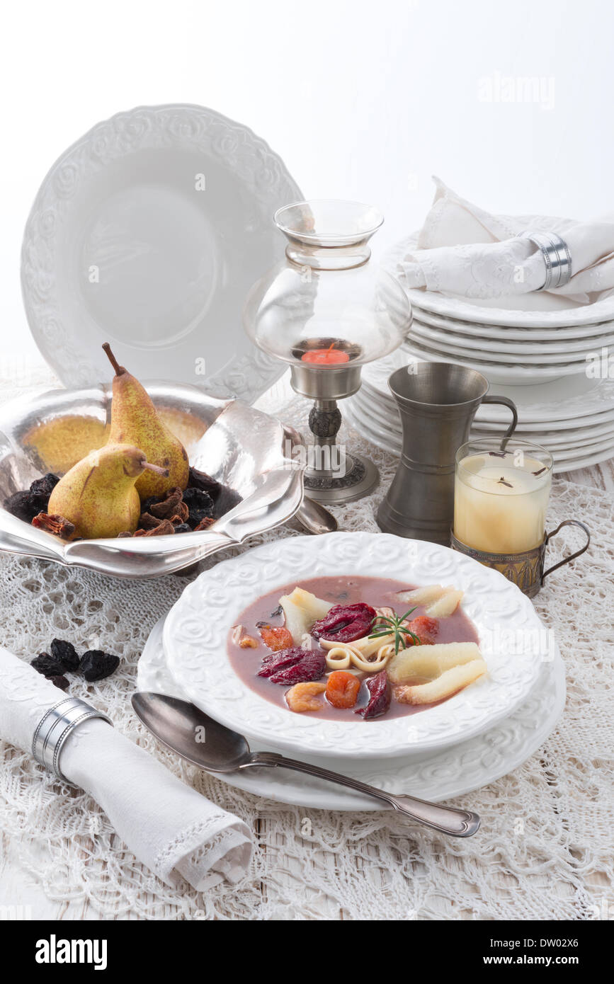 Czernina is a Polish soup Stock Photo - Alamy