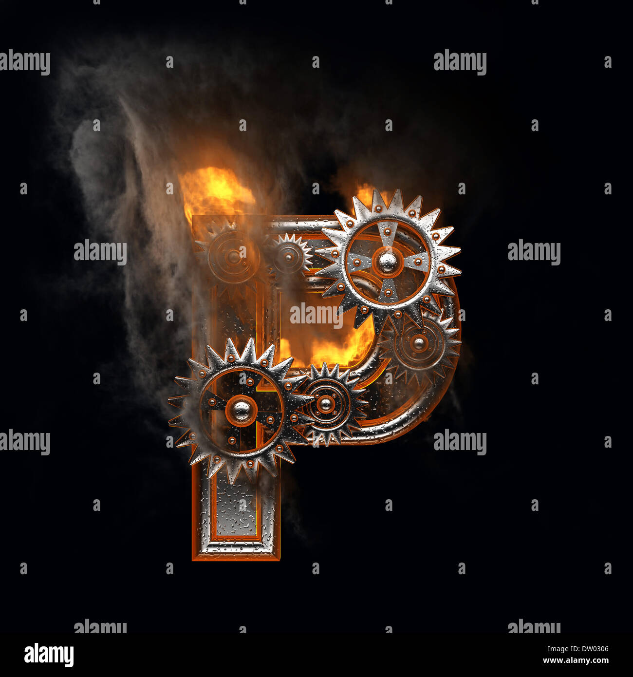 Burning figure gears hi-res stock photography and images - Alamy