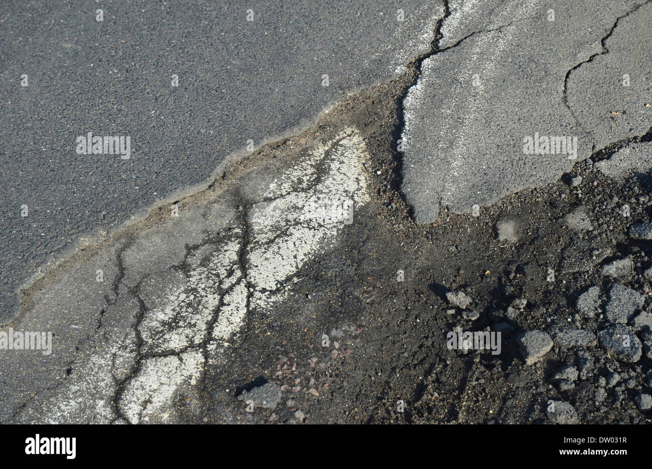 Roadway damage hi-res stock photography and images - Alamy