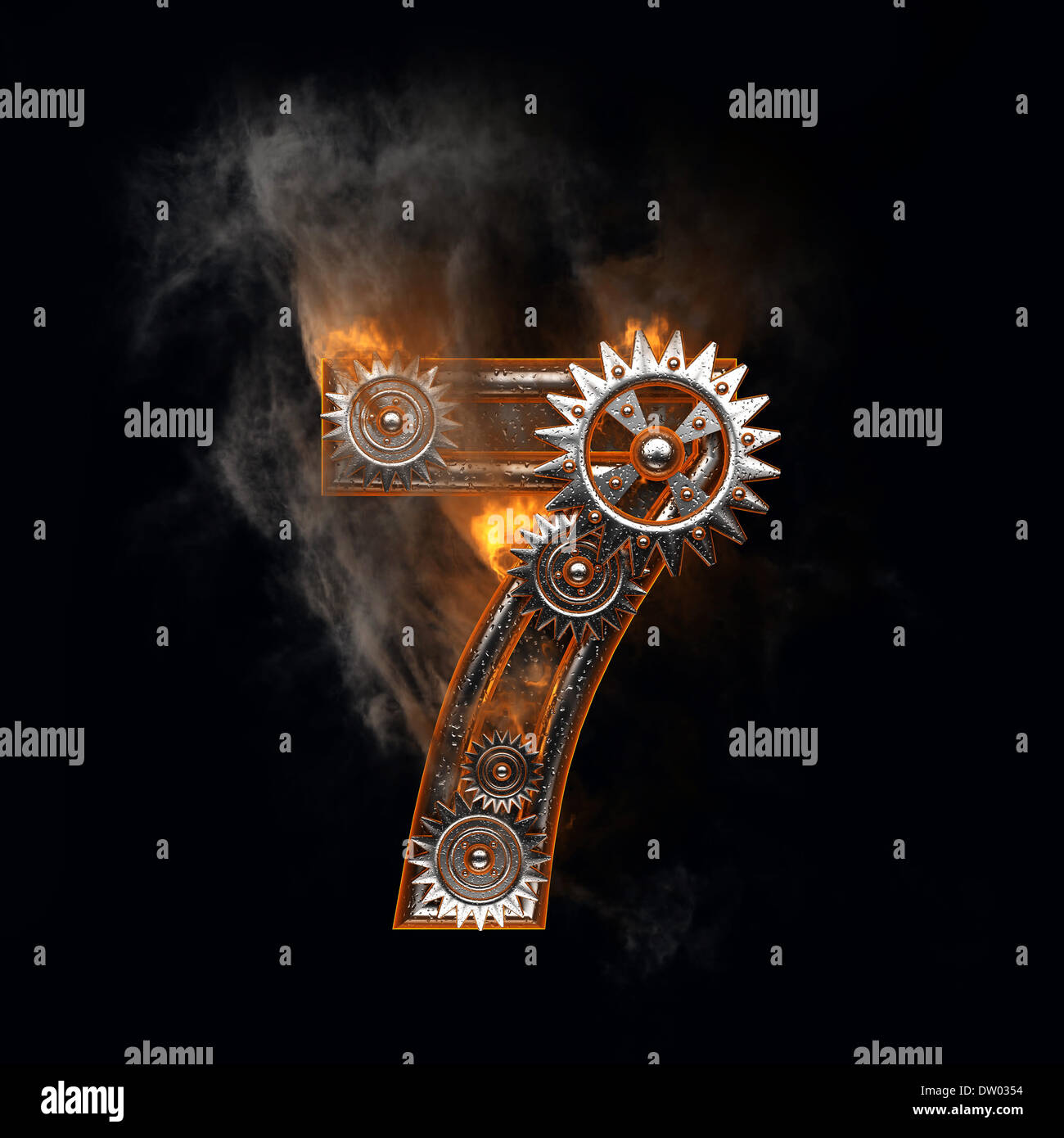 Burning figure gears hi-res stock photography and images - Alamy