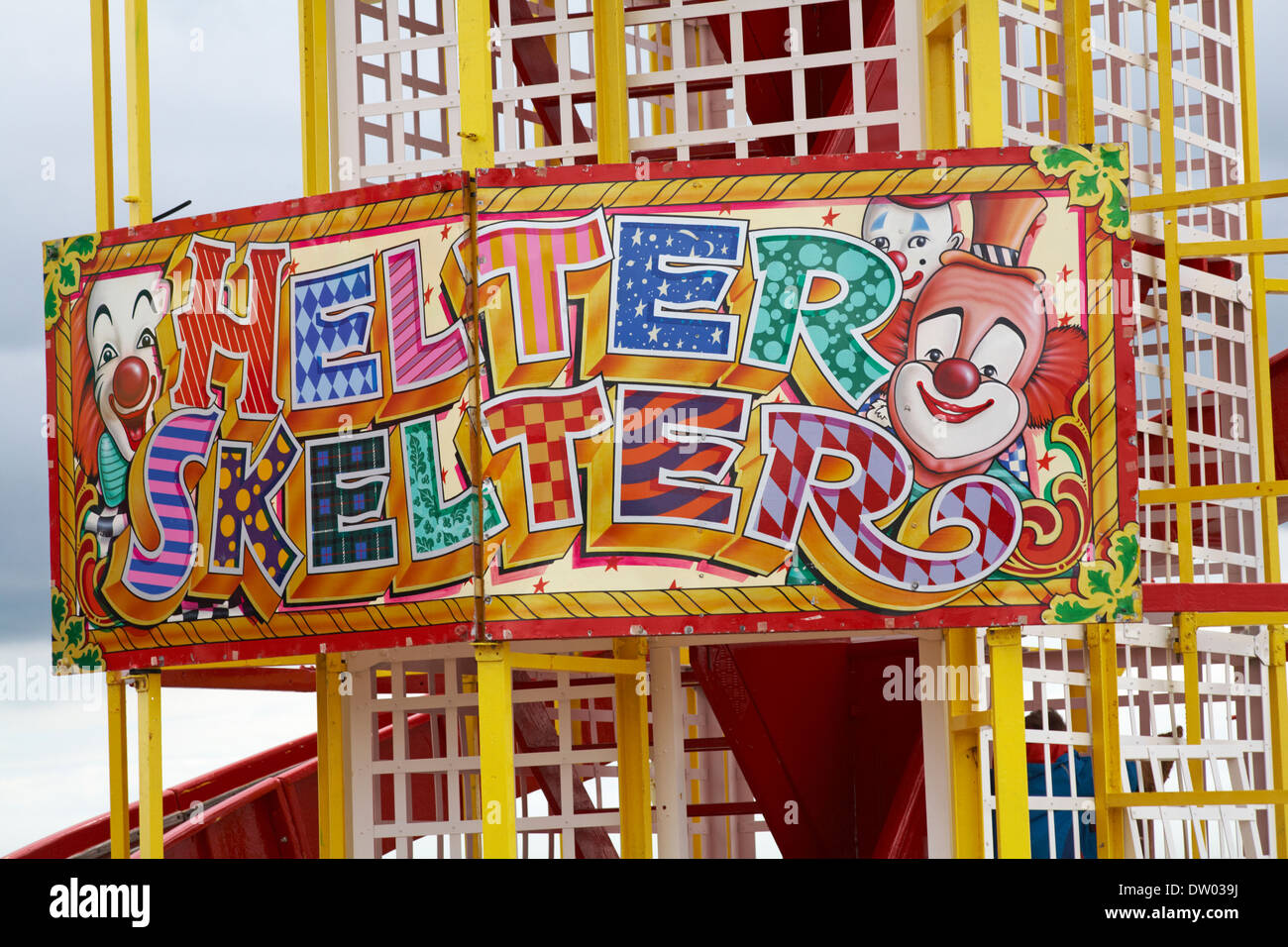 Sign on fairground ride on hi-res stock photography and images - Alamy