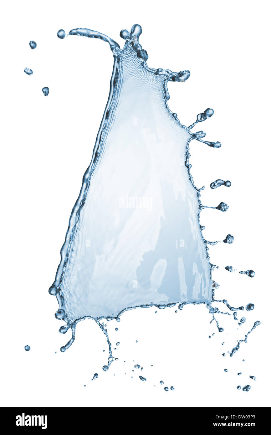 water splash isolated on white Stock Photo - Alamy