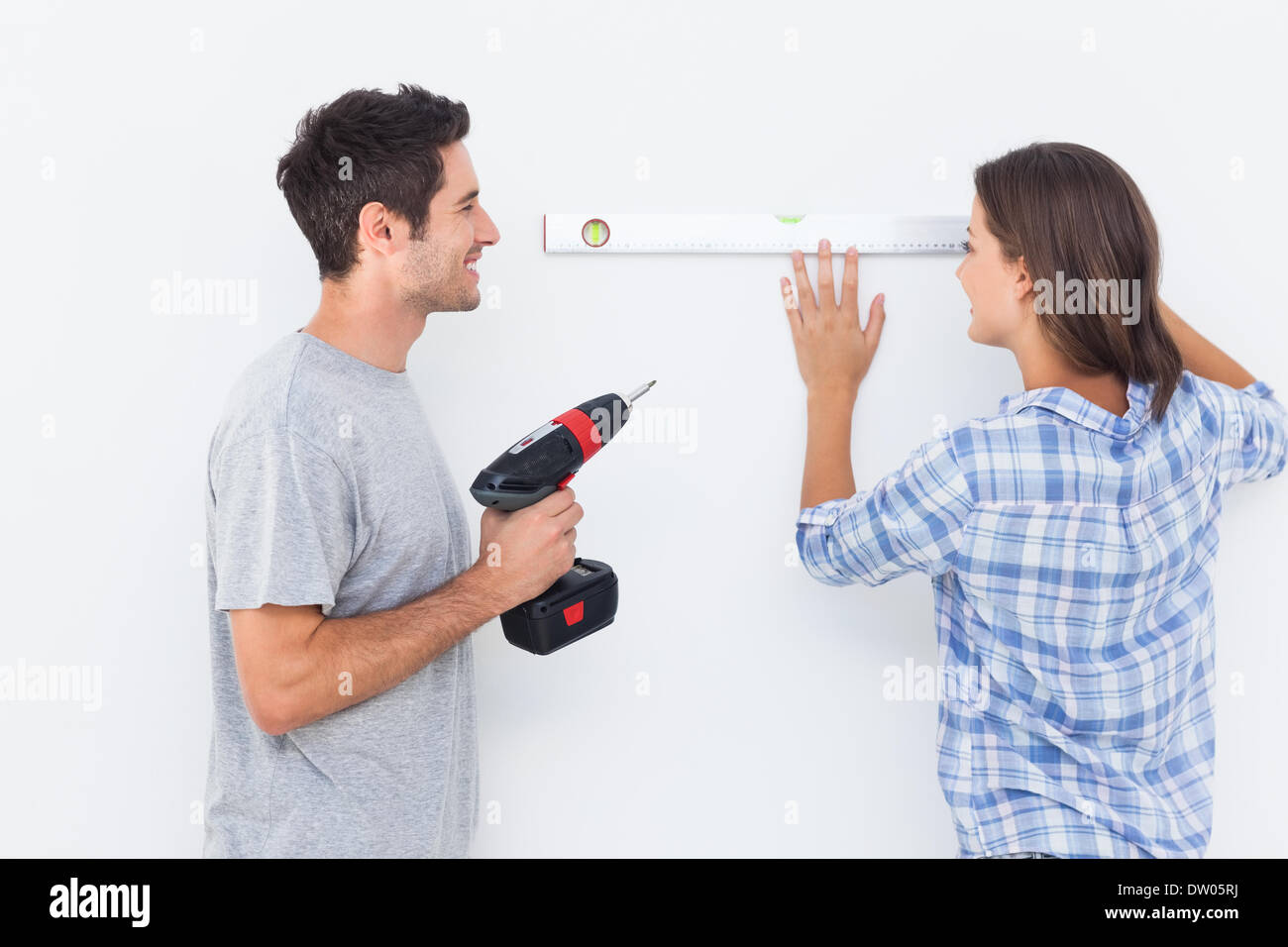 Man doing diy hi-res stock photography and images - Alamy