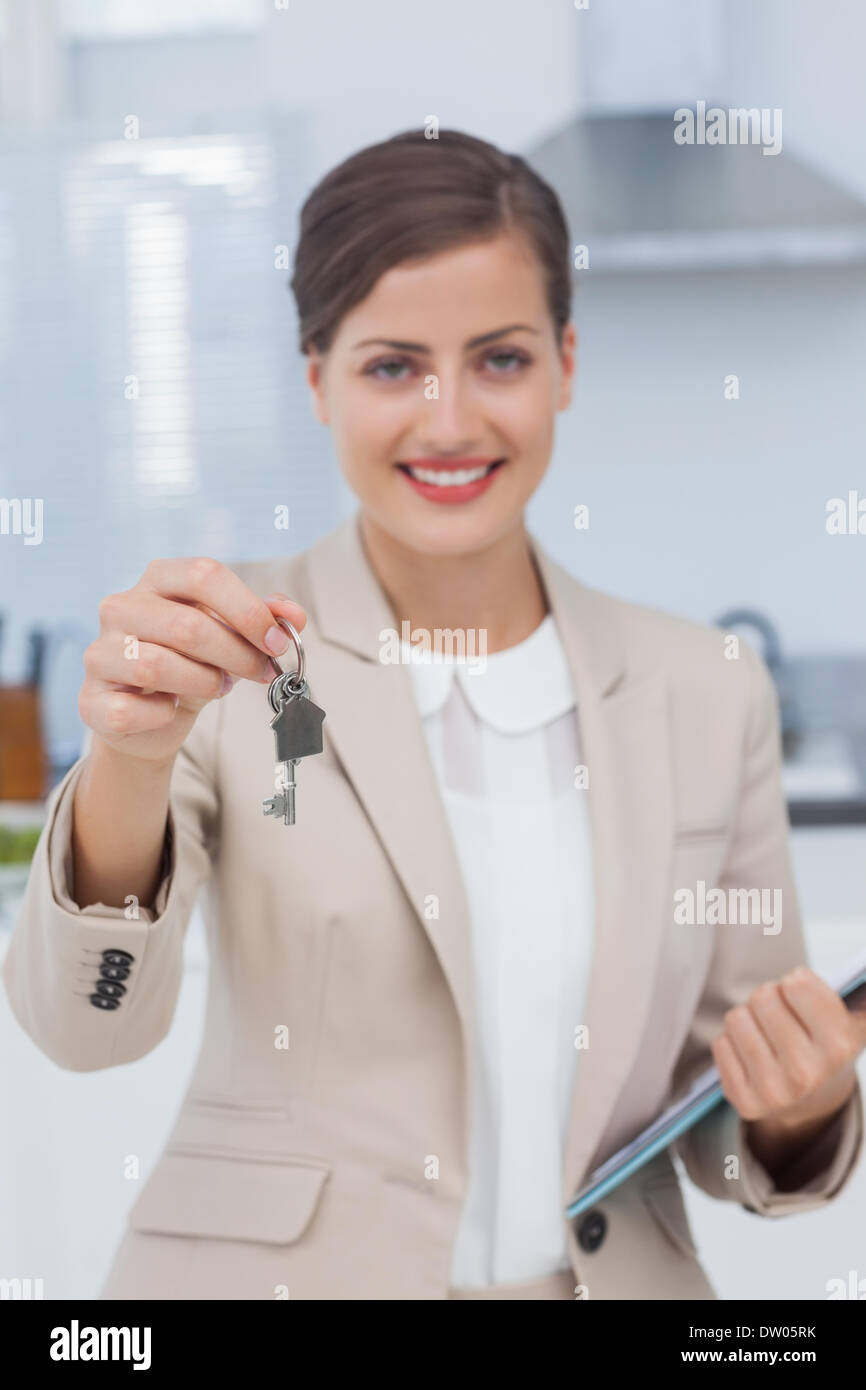 Attractive female real estate agent hi-res stock photography and images ...