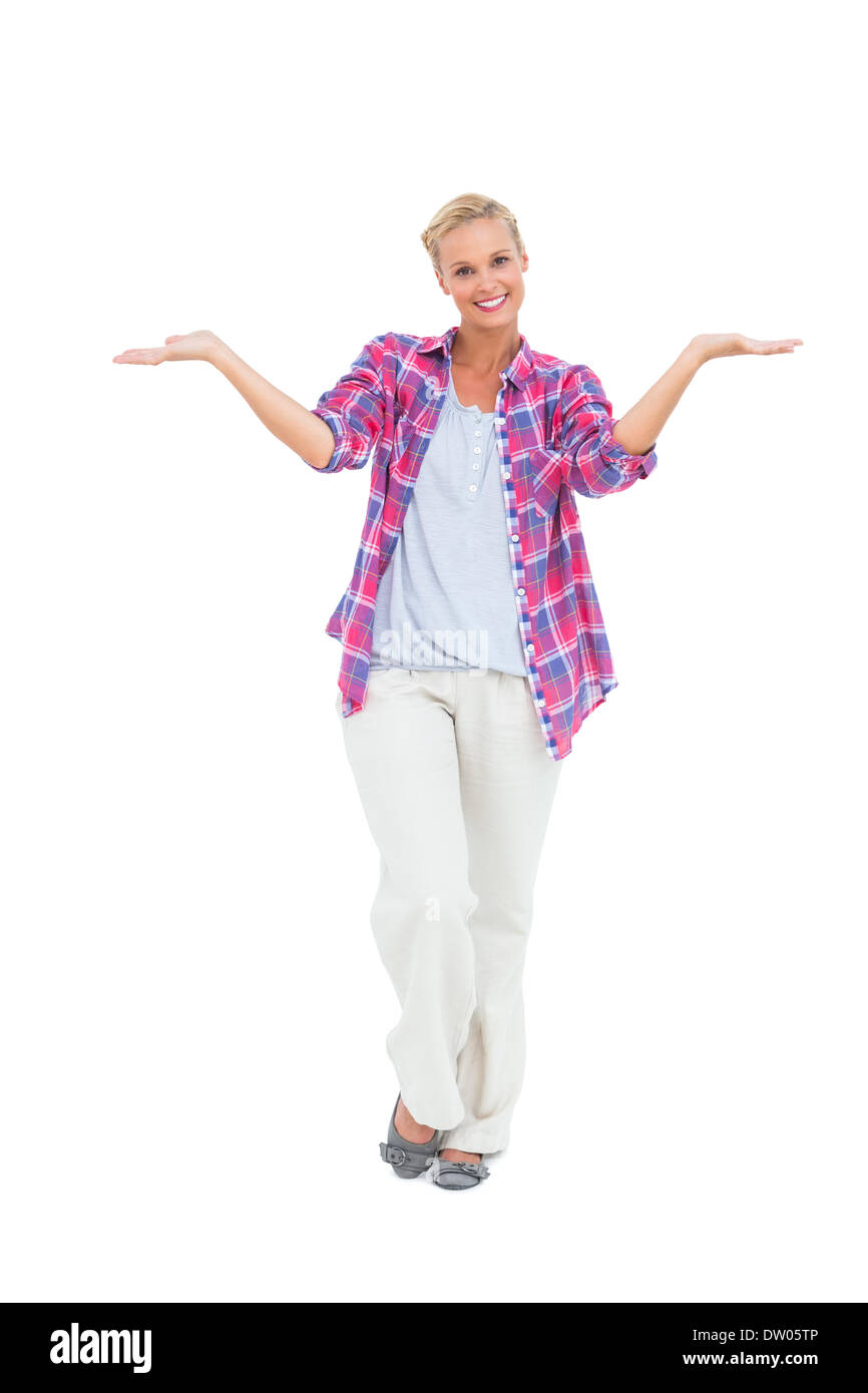 Female with open arms Cut Out Stock Images & Pictures - Alamy