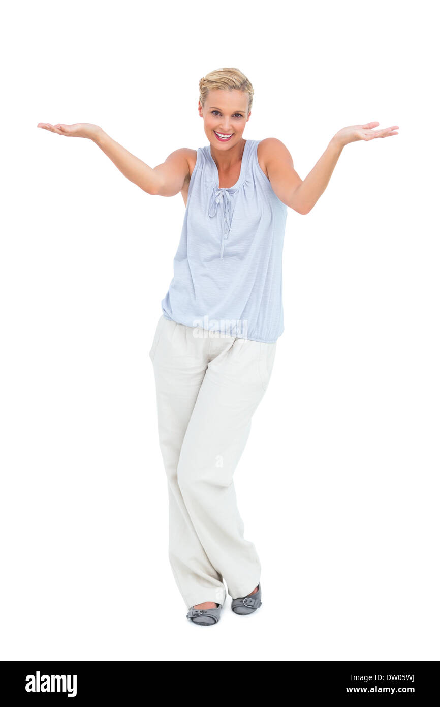 Raised arms pose Cut Out Stock Images & Pictures - Alamy