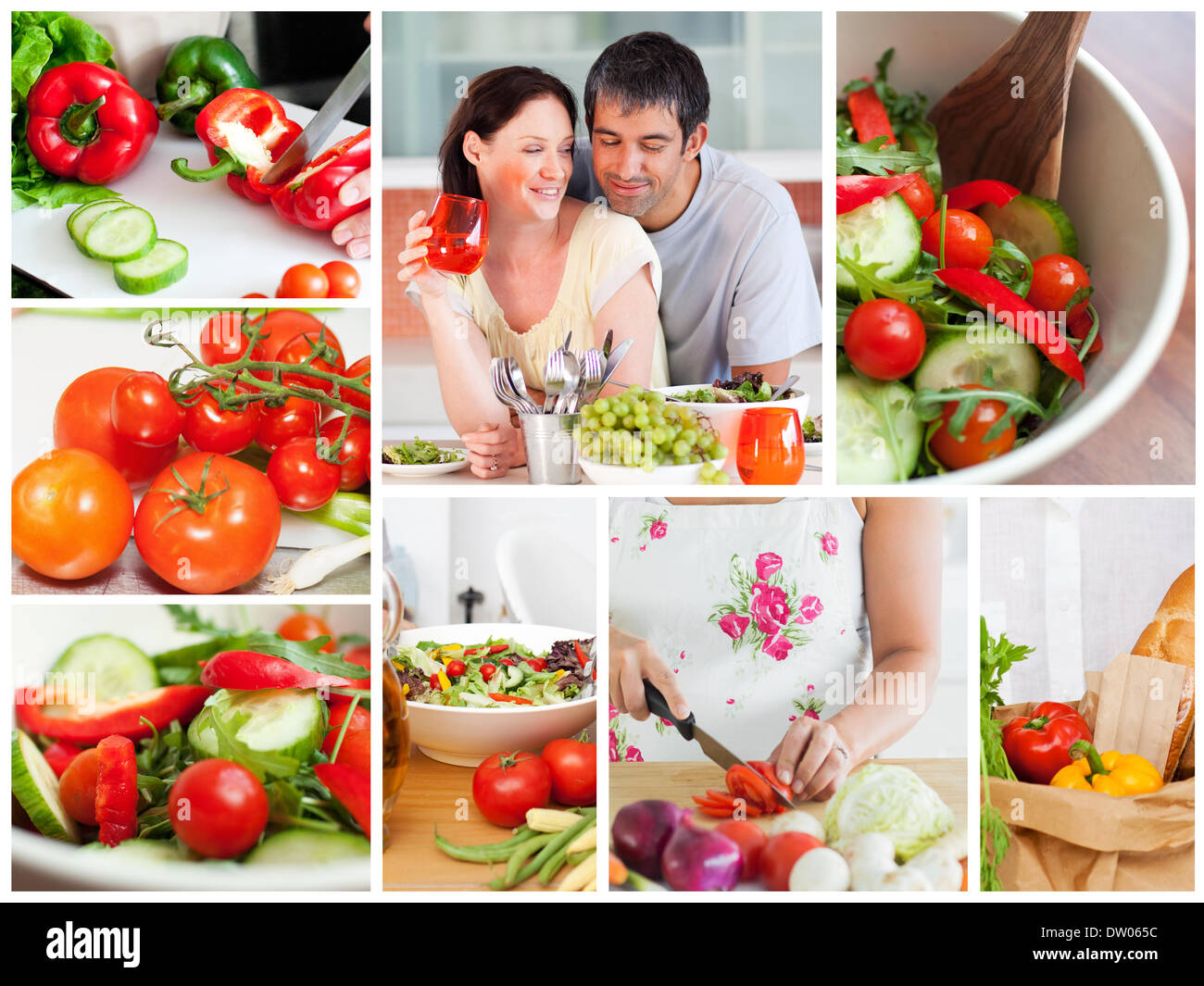 Collage of various vegetables Stock Photo - Alamy