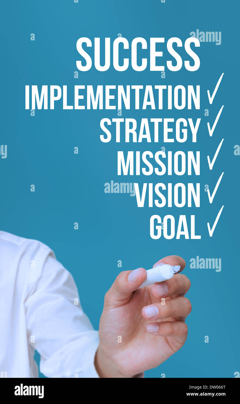 Hand writing success terms Stock Photo - Alamy